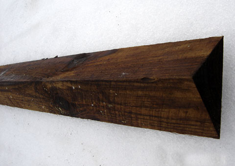 Arris Rail with Shaped End - Jarrett Fencing